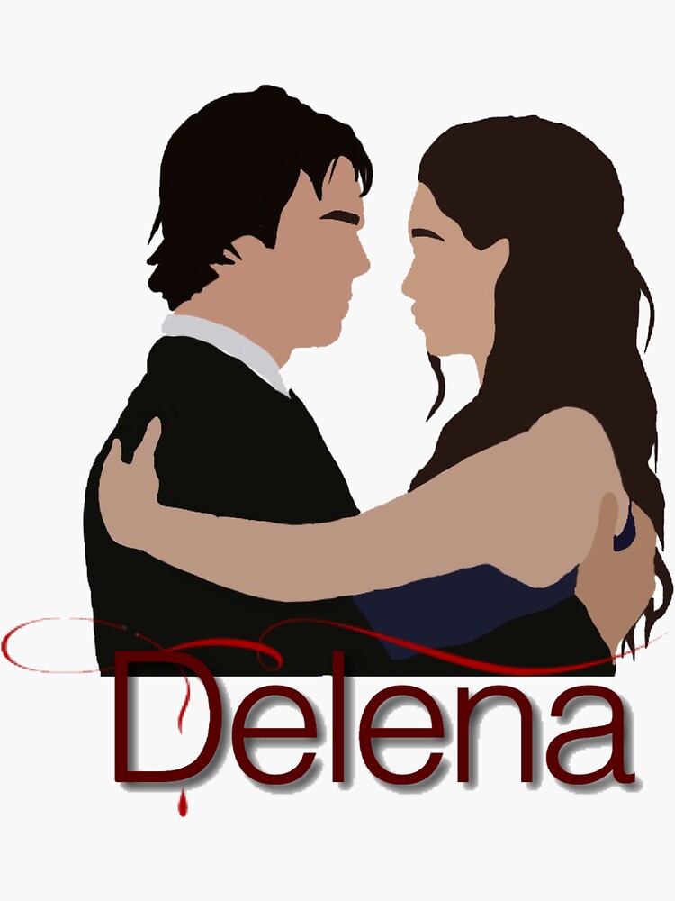"Delena Sticker" Sticker by aimeeorrx2020 | Redbubble