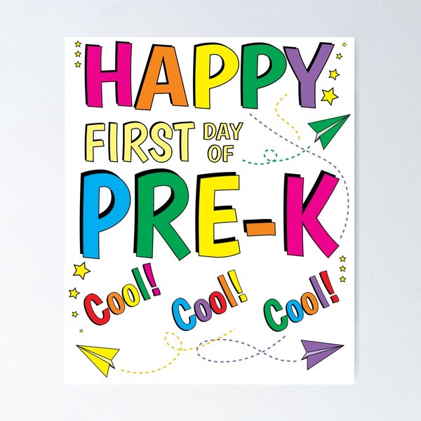 "Pre-K Happy First Day Of School Preschool Team" Poster for Sale by ...