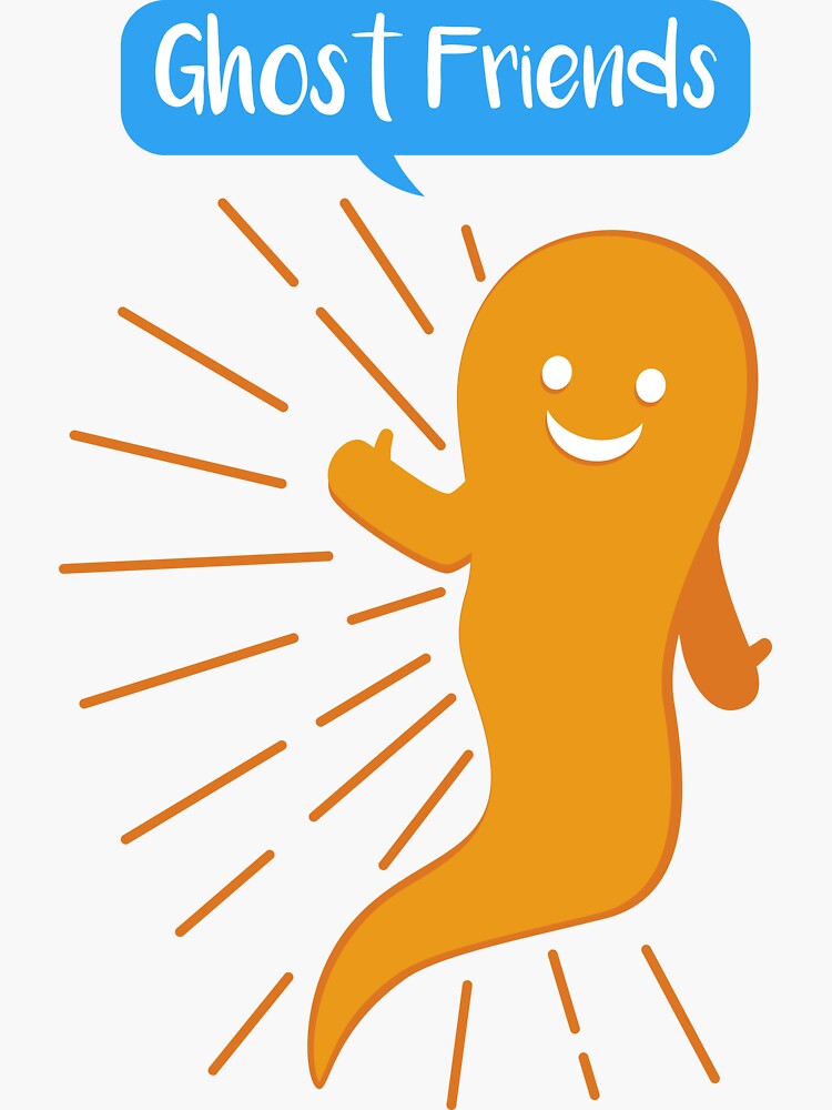 "Ghost Friends" Sticker by Sapnastudio | Redbubble