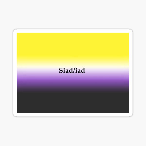 "Siad/iad - Neamh-dhénártha" Sticker for Sale by eolai-eoghan | Redbubble