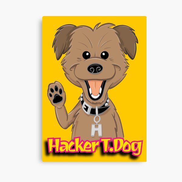 Hacker T Dog Canvas Prints | Redbubble