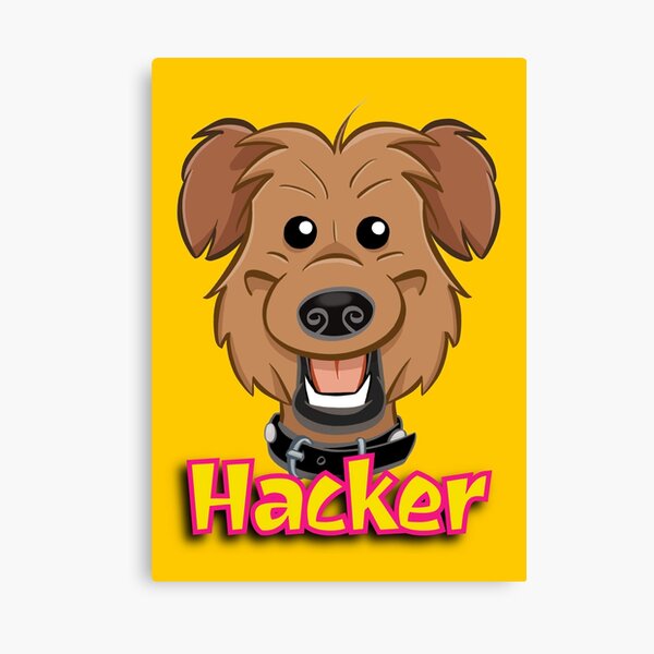 Hacker T Dog Canvas Prints | Redbubble