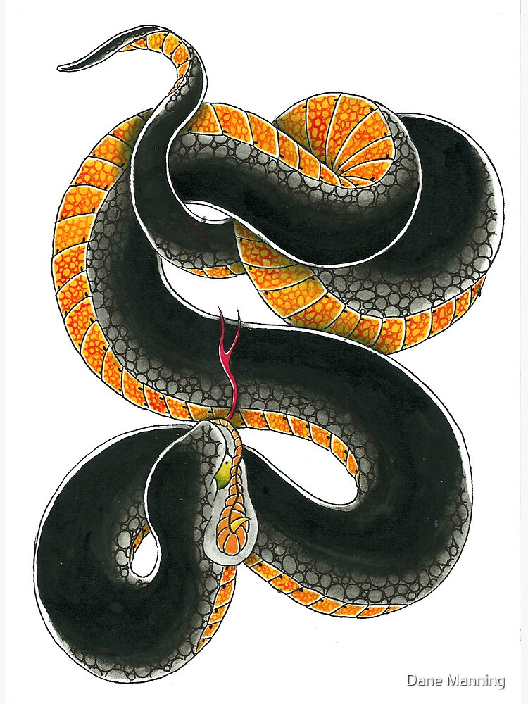 "Hebi" Greeting Card for Sale by Dane Manning | Redbubble