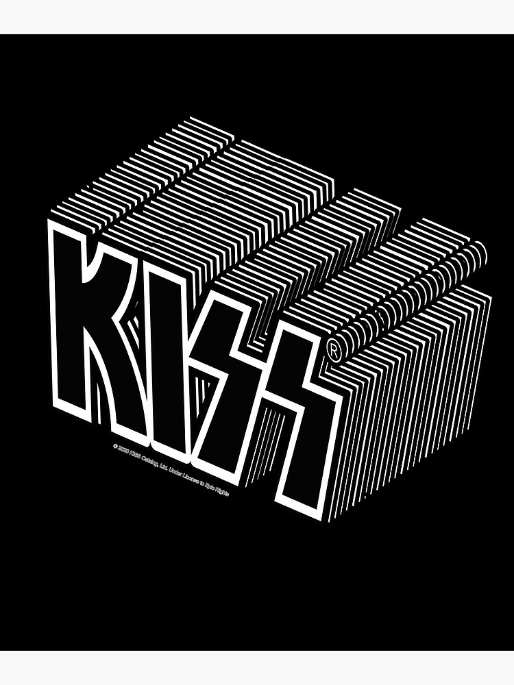 "Kiss 3D retro logo" Art Print for Sale by cryonico | Redbubble
