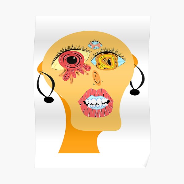 "Funk Face" Poster by nayanikag | Redbubble