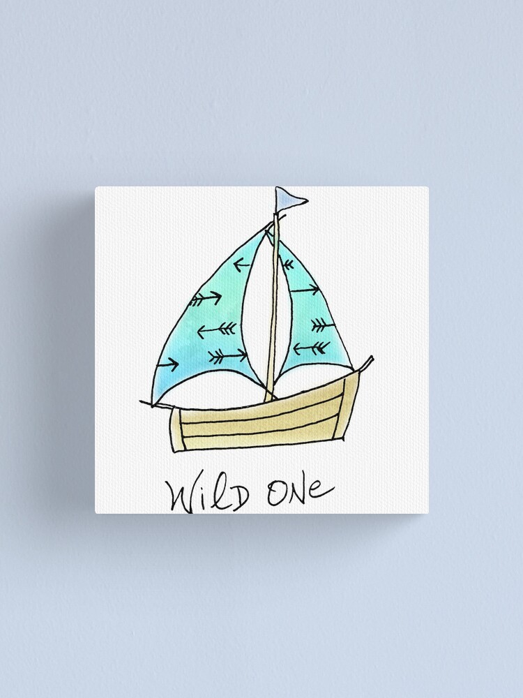 "Wild One Watercolor " Canvas Print for Sale by imagination4art | Redbubble
