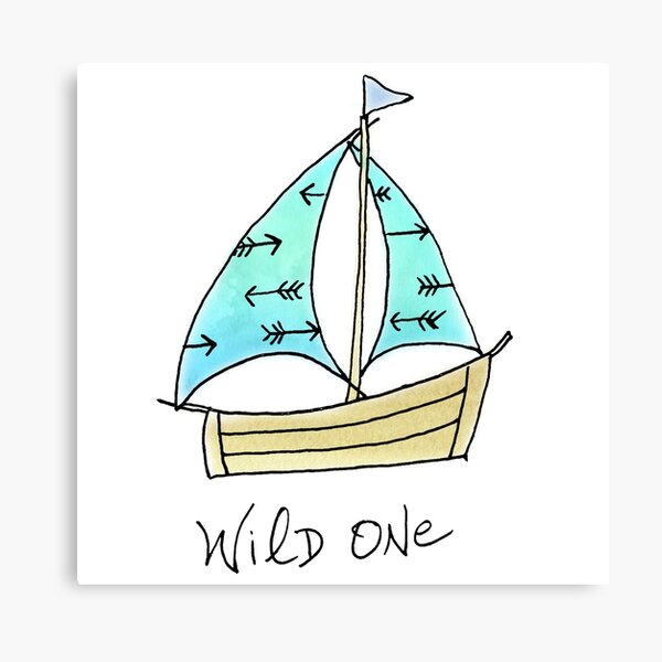 "Wild One Watercolor " Canvas Print for Sale by imagination4art | Redbubble