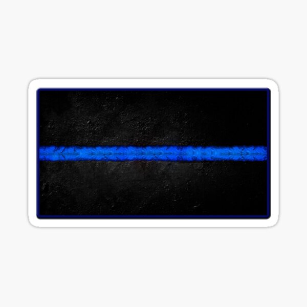 "Thin Blue Line" Sticker for Sale by Mrdavidrud | Redbubble
