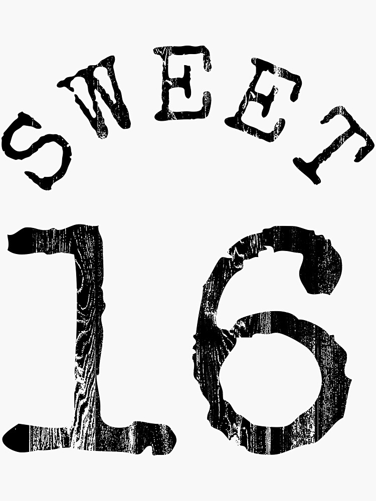 "Sweet 16 Birthday Party Black and White Graphic for classy and elegant ...