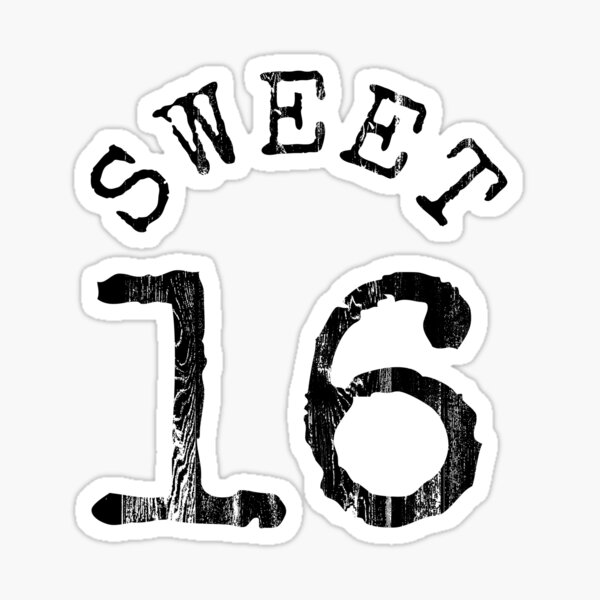 "Sweet 16 Birthday Party Black and White Graphic for classy and elegant ...