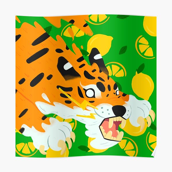 "Tiger Juice" Poster by jzafirovska | Redbubble