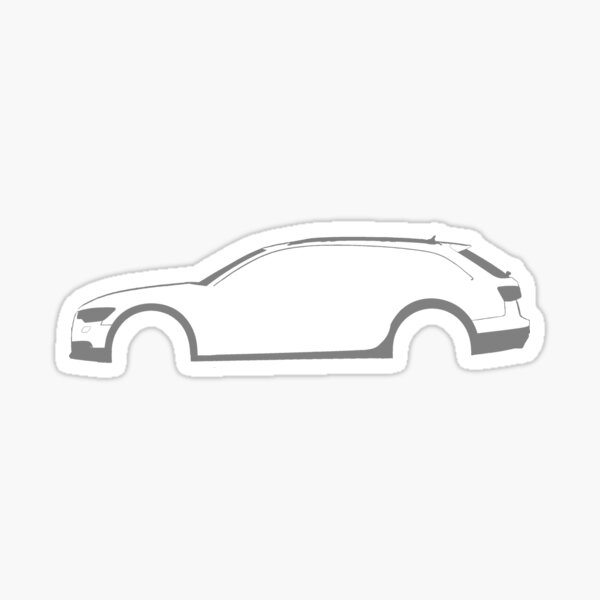 "A6 allroad outline wagon" Sticker for Sale by srotak5 | Redbubble