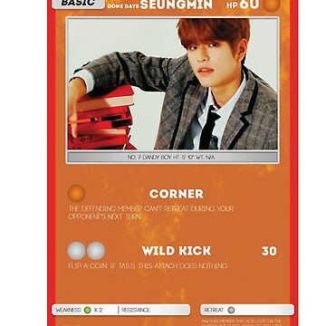 "Seungmin Trading Card " Sticker for Sale by minsjoon | Redbubble