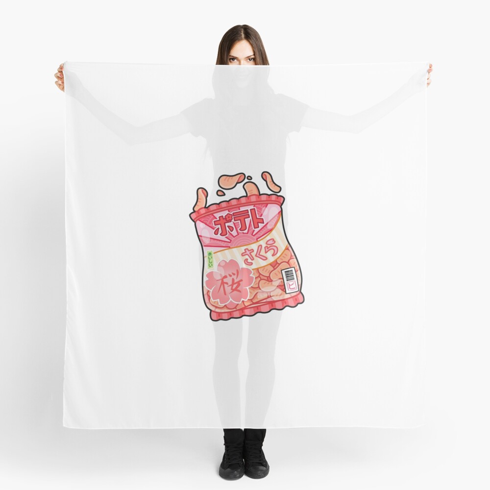 "Konbini Sakura Potato Chips Sticker" Sticker for Sale by ViwitchedArt ...