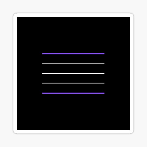 "Minimalist Grey Ace Flag" Sticker for Sale by thesassypanda | Redbubble