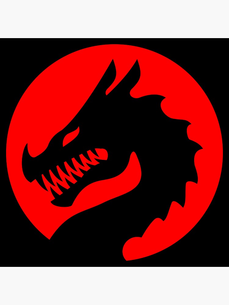 "Red Luck Dragon Design, Luck Dragon Gifts Logo Design, Valkyrie War ...