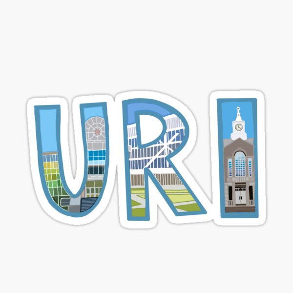 "URI Buildings Logo" Sticker for Sale by ilsheridan | Redbubble