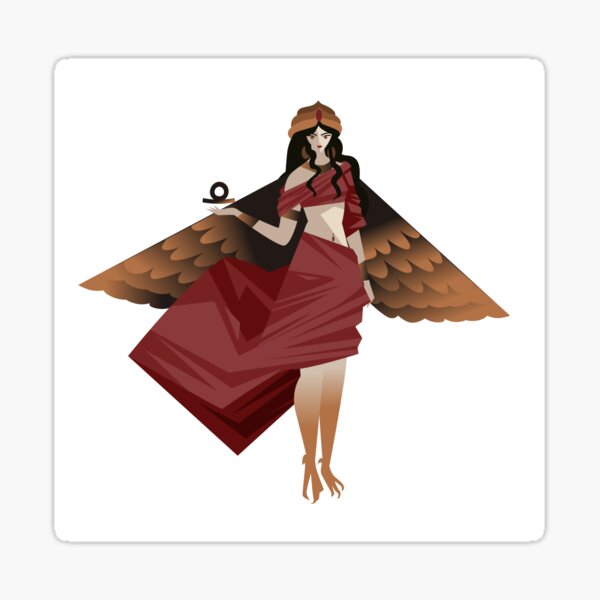 "ishtar mesopotamia winged bird woman goddess" Sticker for Sale by ...