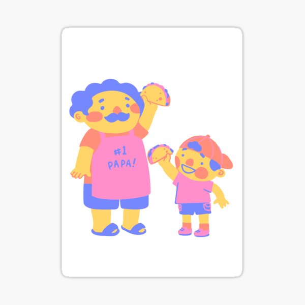 "dad child" Sticker for Sale by mpu66 | Redbubble