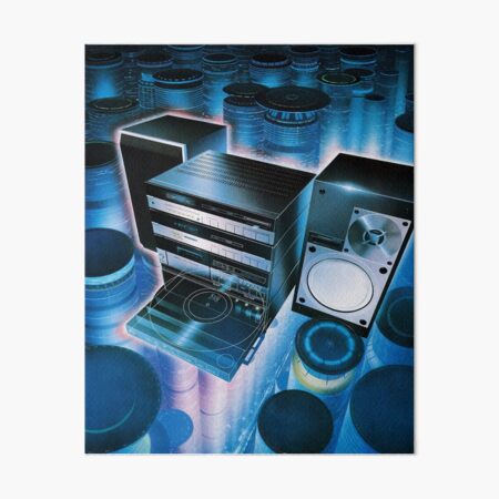 "Retro 80s Future Hi-Fi Stereo Airbrush Advert" Art Board Print for ...