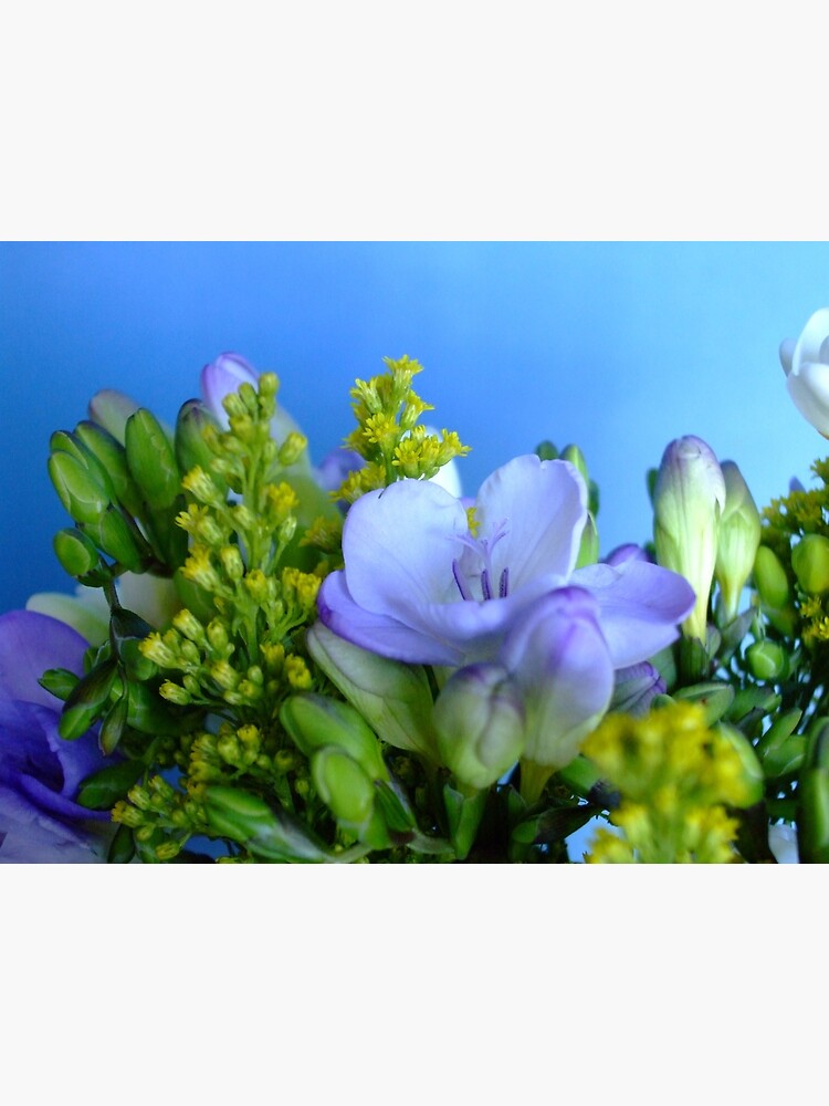 "Blue freesia bouquet" Art Print for Sale by floraluniverses | Redbubble
