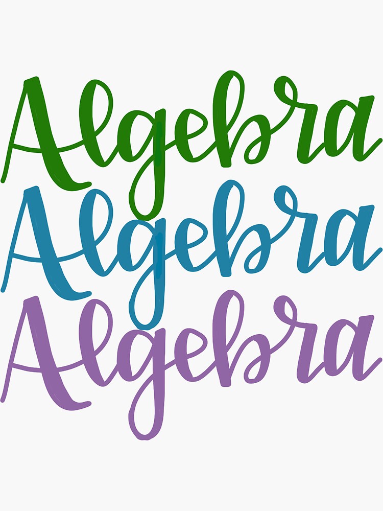 Pegatina «Profesor de álgebra x3» de roryyakubov | Redbubble