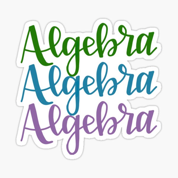 Pegatina «Profesor de álgebra x3» de roryyakubov | Redbubble