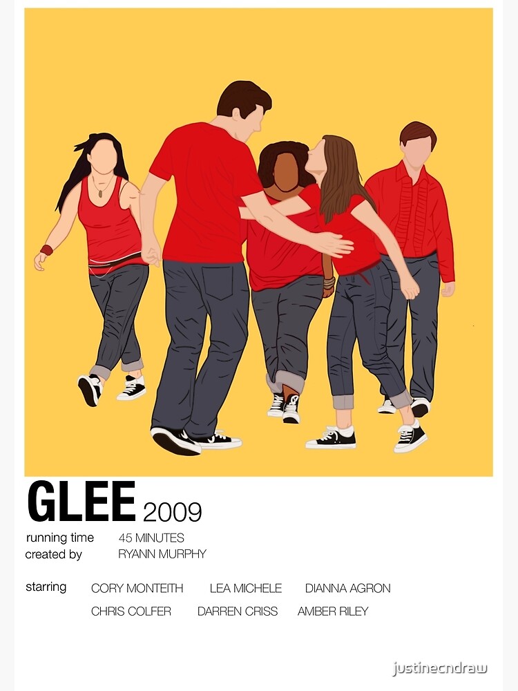 "Glee poster" Poster for Sale by justinecndraw | Redbubble