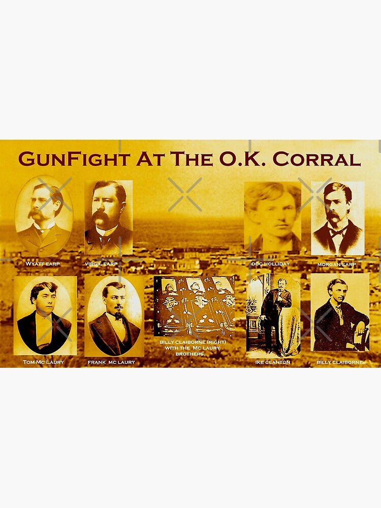 "Wyatt Earp Gunfight At The OK Corral" Art Print for Sale by ...