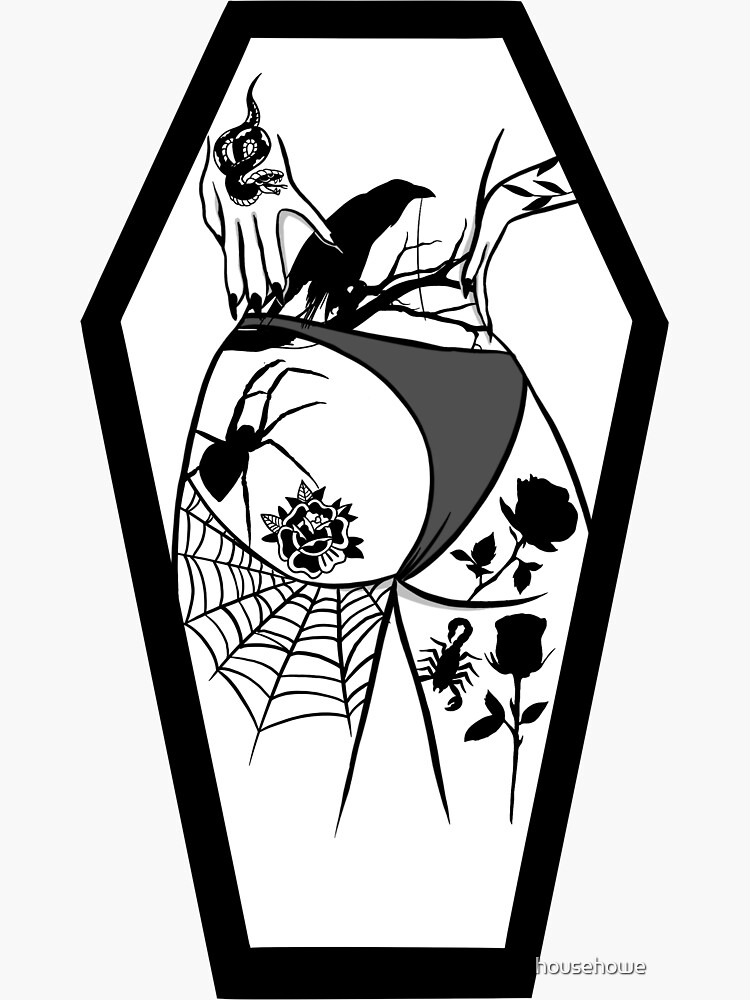 "Goth Butt" Sticker for Sale by househowe | Redbubble