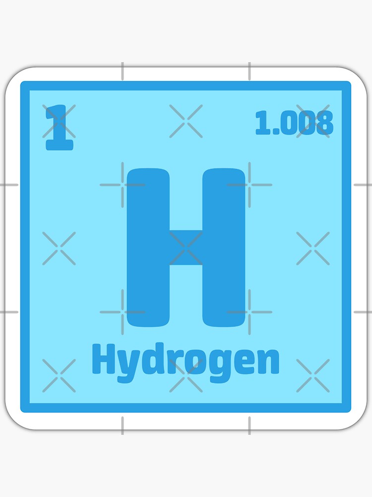 "Element Hydrogen Sticker" Sticker for Sale by FinnicusMertens | Redbubble