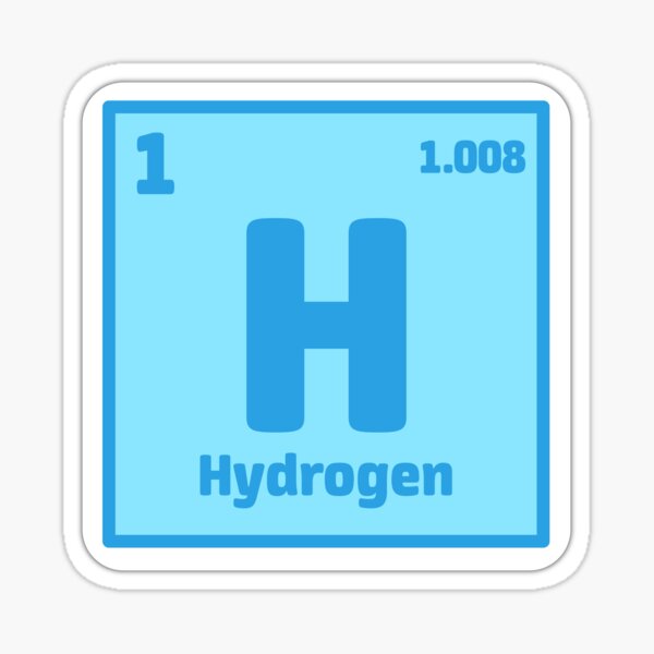 "Element Hydrogen Sticker" Sticker for Sale by FinnicusMertens | Redbubble