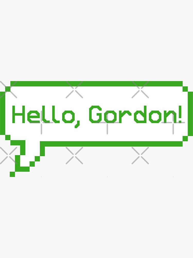 ""Hello, Gordon!" Dr Coomer Speech Bubble" Sticker for Sale by ...