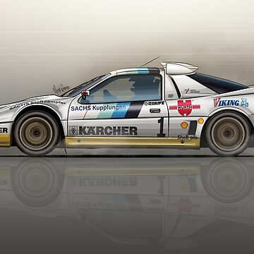 "Ford RS200 Rallycross - Martin Schanche " Poster for Sale by ...