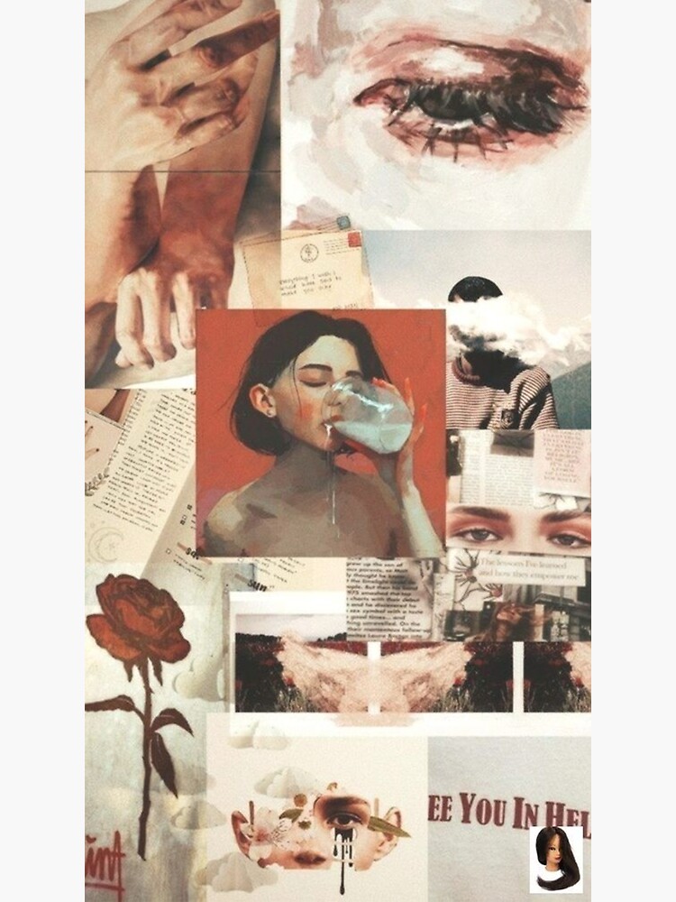 "Red Collage" Poster by Emszter23 | Redbubble