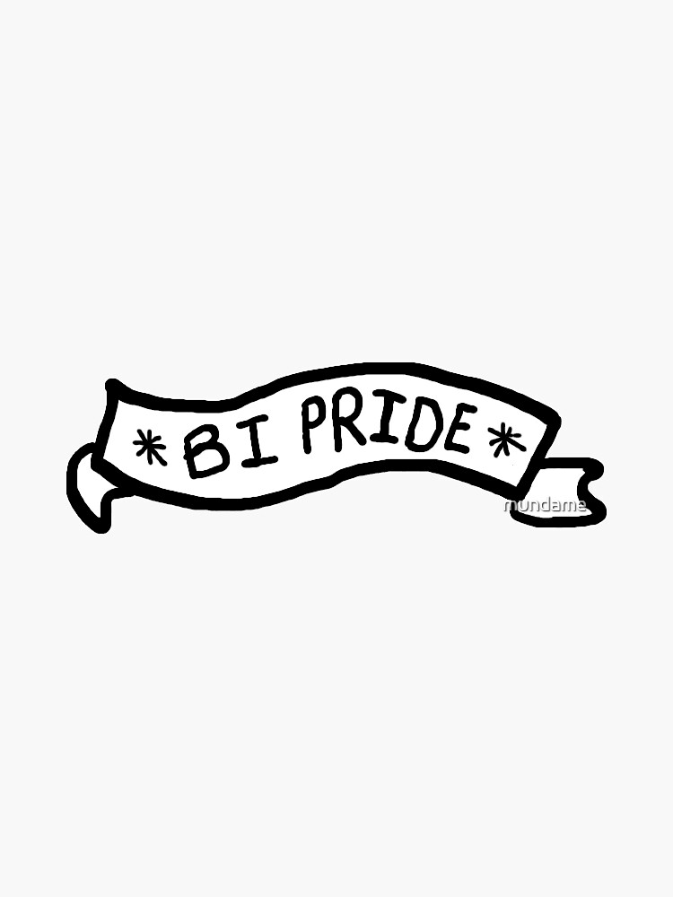 "Bi Pride Banner" Sticker by mundame | Redbubble
