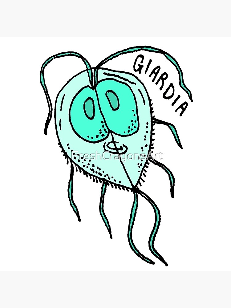 Póster «Giardia Parásito Biología De Dibujos Animados» de ...