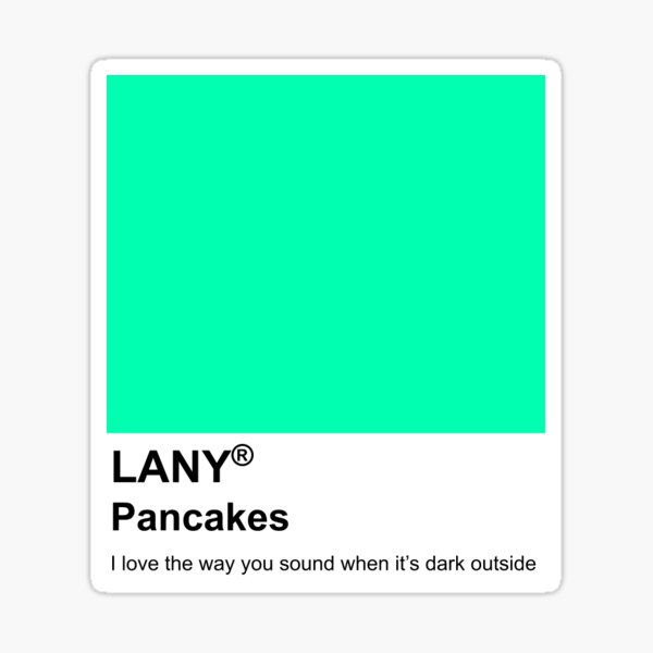 "Pancakes Pantone Color" Sticker for Sale by mhj5503 | Redbubble