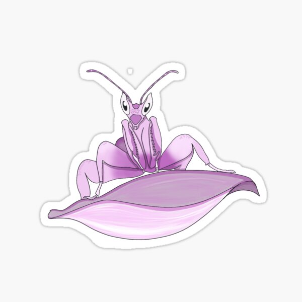 "Orchid Mantis" Sticker by ModernNotation | Redbubble