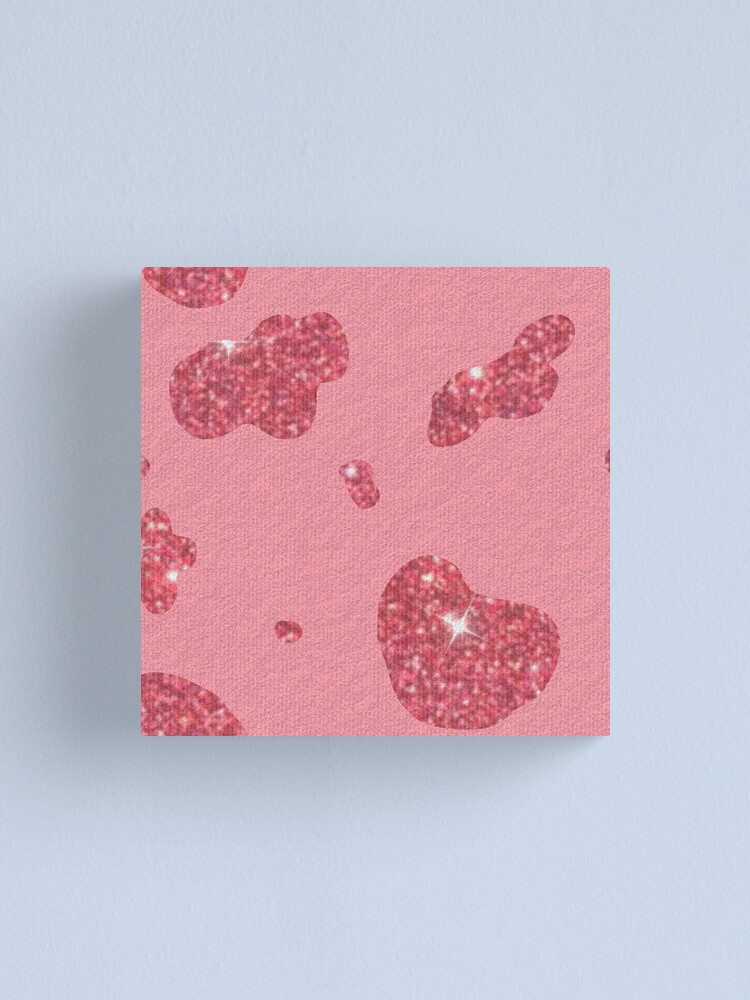 "Glitter Pink Cow Print Pattern | Glitter Strawberry Cow Print Pattern ...