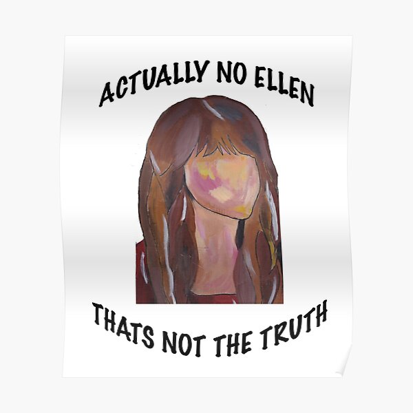 "DAKOTA JOHNSON, ACTUALLY ELLEN" Poster for Sale by hollythallon ...
