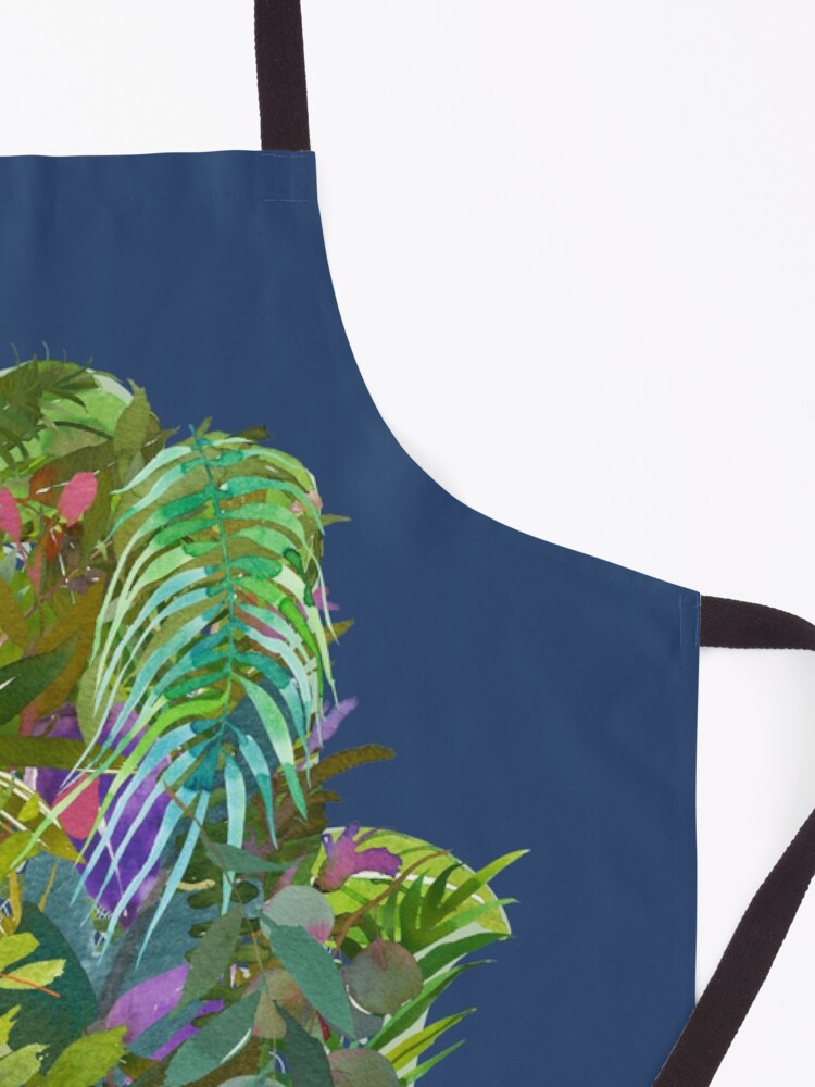 "Jewish Hamsa Amulet Vibrant Watercolor Leaves and Branches" Apron for ...