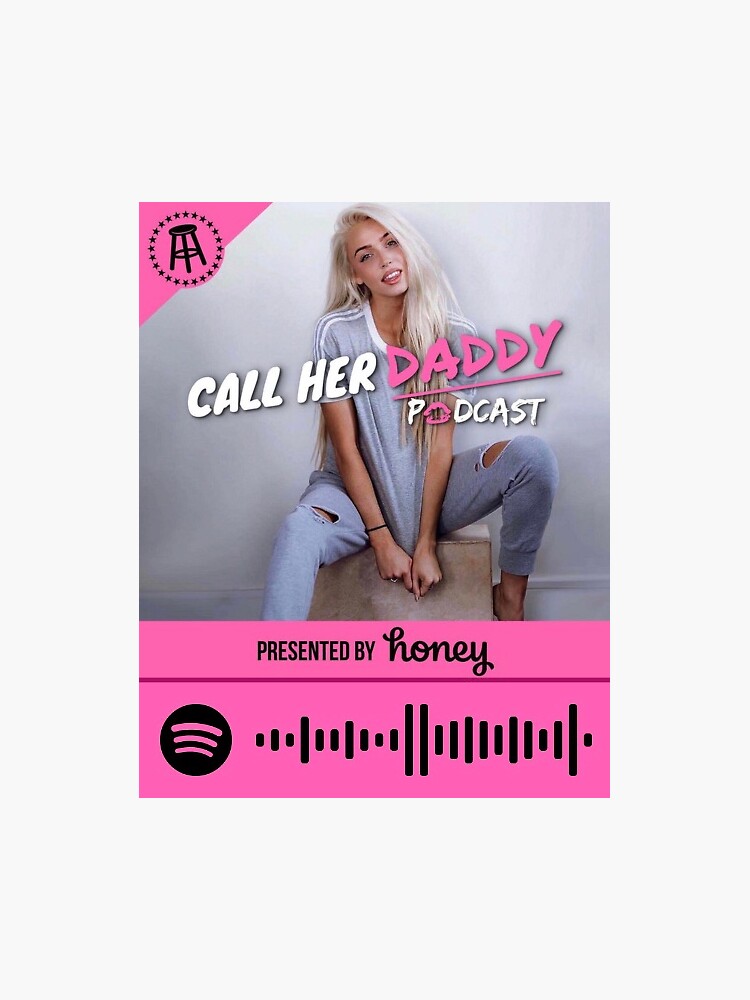 "Call her daddy podcast spotify code cover" Sticker for Sale by ...