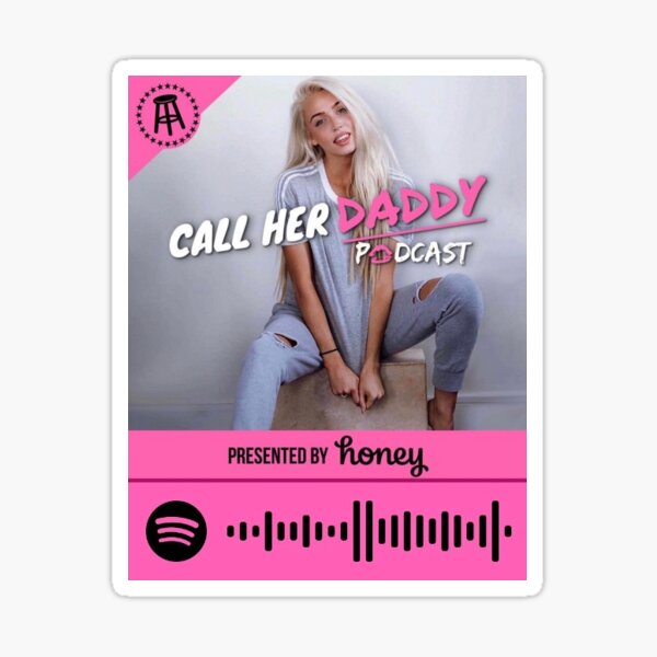 "Call her daddy podcast spotify code cover" Sticker for Sale by ...