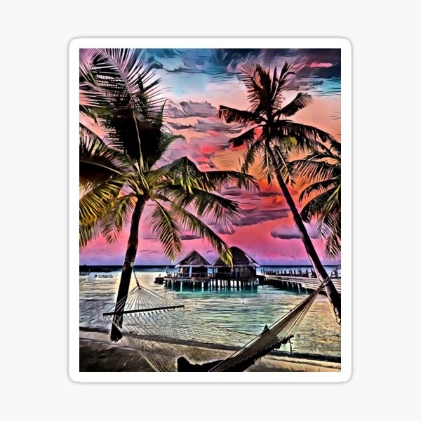 "Maldives" Sticker for Sale by MarcoSc11 | Redbubble