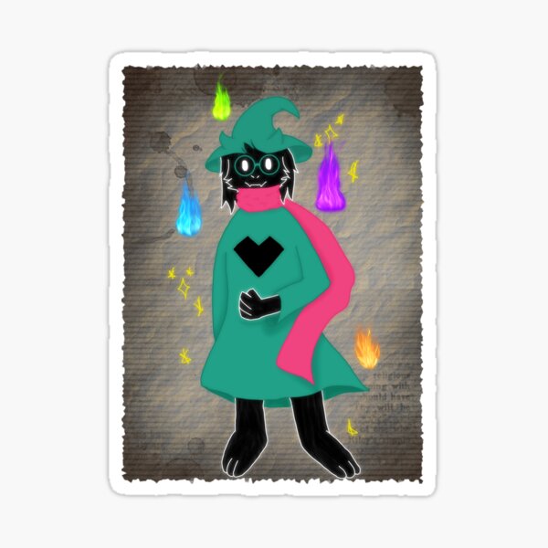 " Deltarune • Ralsei • Background" Sticker for Sale by Rememberfate ...