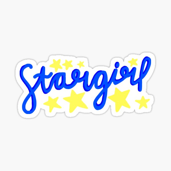 Stargirl” yellow star design." Sticker for Sale by ImaginativeAnna ...
