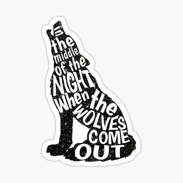 "Wolves " Sticker for Sale by UzStore | Redbubble