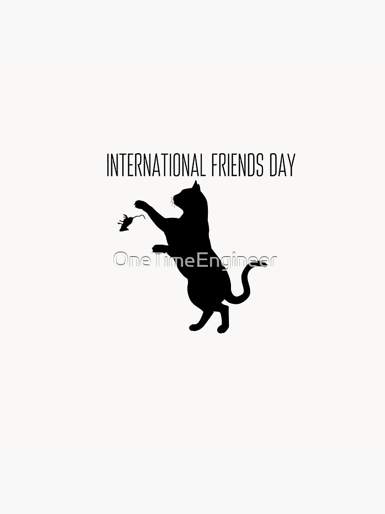 "Internatinal Friendship day Cat and mouse meme" Art Print for Sale by ...