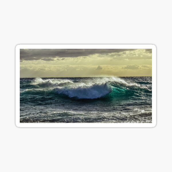 "Ocean waves design" Sticker by Hs-creation | Redbubble
